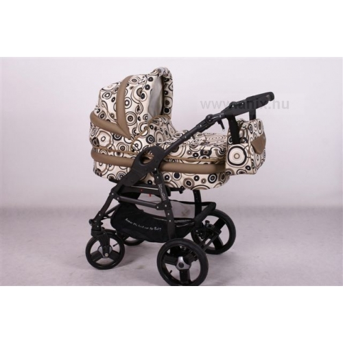 Anmar Hilux Multifunkciós babakocsi 3in1 barna-fekete karikás ...